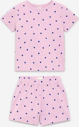 Arket Zweiteiliger Kurzer Pyjama Aus Jersey -Blau