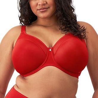 Elomi Soutien-Gorge moul&eacute; &agrave; Armatures Lisses sans Doublure pour Femme, Rouge Vif, 34GG