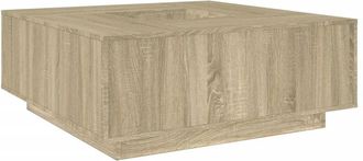 vidaXL Vidaxl - Table basse chêne sonoma 100x100x40 cm bois dingénierie