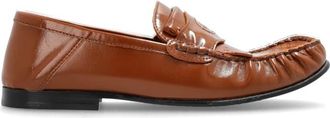 Marni Femme, Chaussures, Brun, Taille: 35 EU Mocassins en Cuir