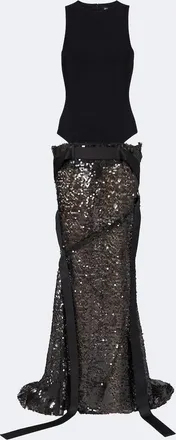 The Attico Robe mit Pailletten