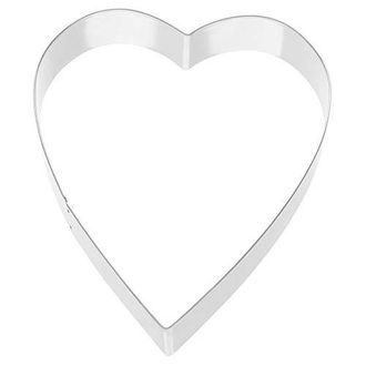 Original Kaiser Original Kaiser Lebkuchen-Ausstechform Herz 12 x 10 x 2,5 cm, Plätzchen Ausstecher Weihnachten, Edelstahl, leichtes präzises Ausstechen, sichere angen