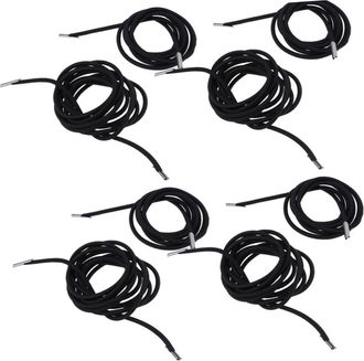 SOLUSTRE 8 St&uuml;ck Teiliges Elastische Gummiseile f&uuml;r Chaiselongue Robuste Stretchb&auml;nder in Schwarz und Kaffeebraun Langlebige Liegestuhl zubeh&ouml;rschn&uuml;re f&uuml;r Opti