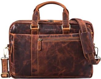 STILORD Nico Sac Bandoulière Vintage en Cuir - Sacoche Serviette Cuir Véritable avec Compartiment Ordinateur 15,6 Pouces - Grand Sac Messager Homme & Femme, C