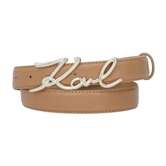 Karl Lagerfeld Ceinture K/Signature - Femme - Accessoires - Brun - Taille: 95 CM