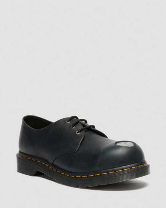 Dr. Martens 1461 Metal Toe Leder Schuhe in Schwarz, Gr&ouml;&szlig;e: 36
