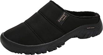 Generic Pantoufles dhiver chaudes en peluche confortables en velours chaud avec semelle souple antid&eacute;rapante en mousse &agrave; m&eacute;moire de forme - Pantoufles confort