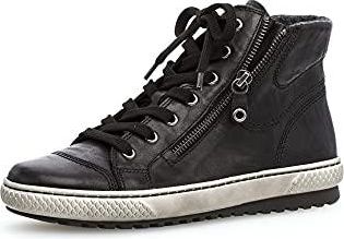 Gabor Femme Bottines, Dame Bottines à Lacets,Semelle intérieure Amovible,Botte à Lacets,Botte dhiver,Demi-Bottes,Noir (Schwarz),40.5 EU / 7 UK