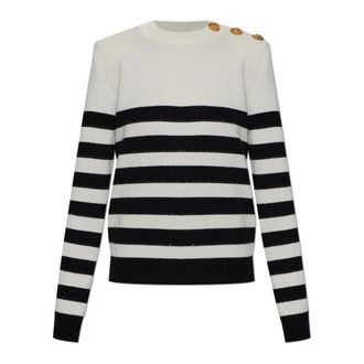 Balmain Femme, Pulls, Noir, Taille: 36 FR Pull &agrave; sequins