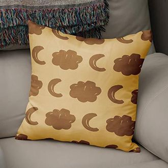 Bonamaison Le Jardin du Lin Kissen Zierkissenbezug Kissenbezug, Brauntöne Dekoration, Weich Bequem, Für Zuhause Autos Büro Sofa Wohnzimmer Couch Schlafzimmer Dek