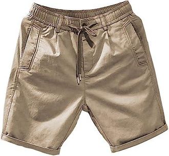 Generic 2026 Pantalon cargo pour homme Pantalon de jogging d&eacute;contract&eacute; Short d&eacute;t&eacute; pour homme Sport r&eacute;tro, kaki, 3XL