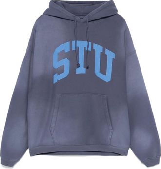 St&uuml;ssy hoodie Stu - Bleu