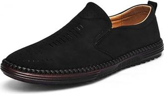 Generic Chaussures de Marche Hommes Pied Large Homme Slip on Baskets Soutien La Voûte Plantaire Respirant Légères Sneakers Semelle Souple Respirante Chaussure