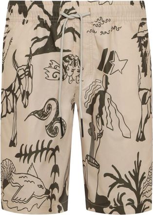 OAS Schnelltrocknende Badeshorts mit grafischem Print in