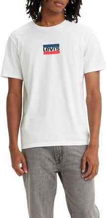 Levi's Homme Graphic Crewneck Tee, Mini Sportswear Logo White+, M