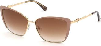 Guess Femme, Accessoires, Beige, Taille: ONE Size Gu7743-5957G Lunettes de soleil