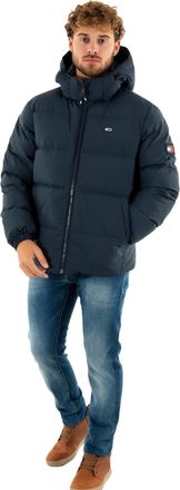 Tommy Jeans Herren Pufferjacke Essential Down Jacket Warm, Blau (Dark Night Navy), 3XL