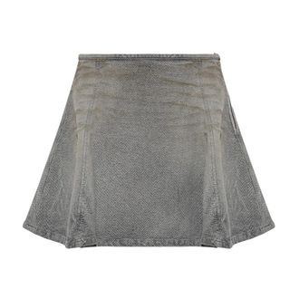 Diesel De-Raine Skirt - Femme - Jupes - Gris - Taille: W28