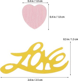 Garneck 900 St&uuml;ck Hochzeit Konfetti Buchstabenform aus Papier Romantisches Party Konfetti f&uuml;r Tisch und Desktop Dekoration Silber Gold Ros&eacute;gold Geeignet f&uuml;r H