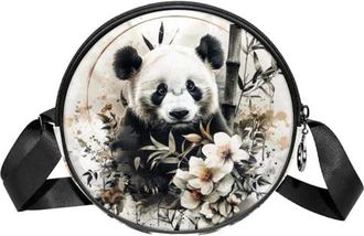 Generic Sac &agrave; bandouli&egrave;re rond pour femme, petit sac &agrave; bandouli&egrave;re avec fermeture &eacute;clair, bretelles r&eacute;glables, style d&eacute;contract&eacute;, pour femmes et filles