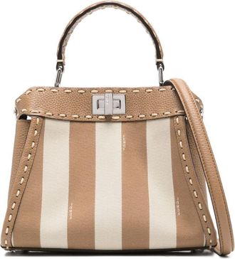 Fendi Mini Peekaboo Handtasche - Braun