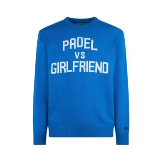 MC2 Saint Barth Jacquard Padel VS Girlfriend Rundhals Shirt - - Knitwear - Herren - Blau - S