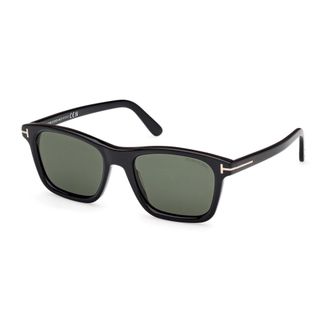 Tom Ford Homme, Accessoires, Noir, Taille: 54 MM Lunettes de soleil homme Verres verts Monture noire