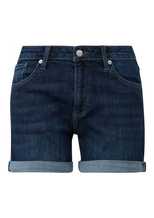 QS by s.Oliver Damen 2146409 Jeans Short, Slim Fit, Blue 58Z7, 34