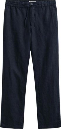 GANT Homme, Pantalons, Bleu, Taille: M Pantalon en lin