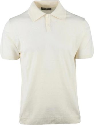 Daniele Fiesoli Homme, Tops, Beige, Taille: M Polo en maille