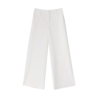 Moschino Weite Bein Wei&szlig;e Hose - - Trousers - Damen - Wei&szlig; - S