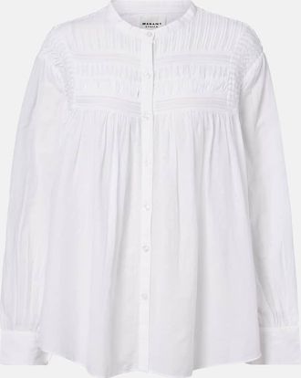 Isabel Marant Bestickte Bluse Elodia aus einem Baumwollgemisch