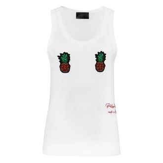 Philipp Plein &Auml;rmellose Oberteile - - Tops - Damen - Wei&szlig; - S