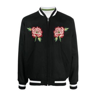 Kenzo Reversible Bomberjacke mit Blumenmuster - - Jackets - Herren - Schwarzk - M