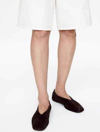 Arket Ballerina Aus Leder -Braun