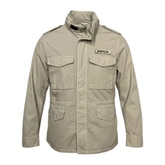 Aspesi Fieldjacket Dry Wax - - Jackets - Herren - Beige - XL