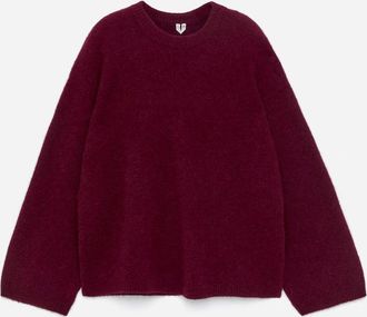 Arket Pullover Aus Alpakawolle Und Wolle -Rot