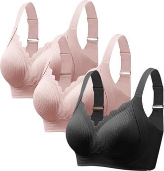 Generic Nouveau soutien-gorge sans armatures grande taille pour femme, fin, respirant, souligne les gros seins et met en valeur de belles courbes parfaites. B