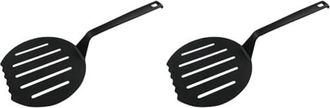Fackelmann 23750 Omelettewender, Crepeschlitzwender, Kunststoff, schwarz (Packung mit 2)