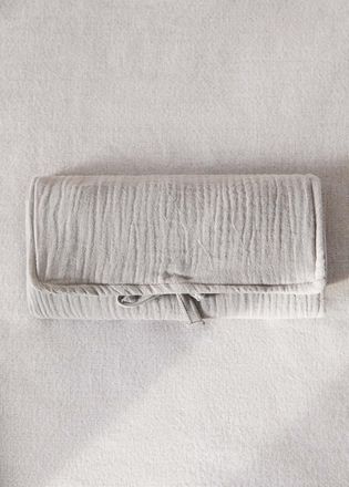 Mango Matelas &agrave; langer portable en coton marron moyen - Home - Taille unique - MANGO HOME