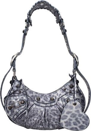 Balenciaga Le Cagole Sacs Bandouli&egrave;re Femme Cuir Gris