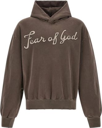 Fear of God Homme, Sweatshirts et sweats &agrave; capuche, Brun, Taille: M 26 Classic Half Raglan Sweat &agrave; capuche