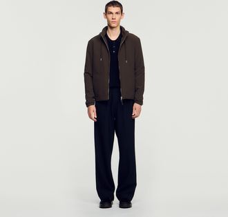 Sandro Blouson zipp&eacute; &agrave; capuche