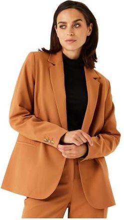 Garcia Blazer d&eacute;contract&eacute; Colbert + Gilet pour Femme, Sable br&ucirc;l&eacute;, M