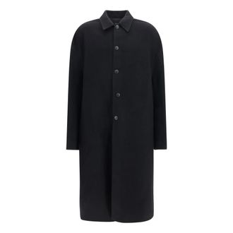 Rick Owens Buttoned Brad Coat - - Coats - Herren - Schwarzk - M