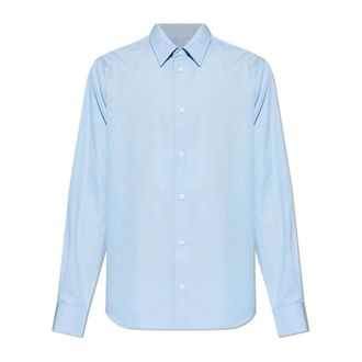 Ami Poplin Baumwollhemd nach Ma&szlig; - - Shirts - Herren - Blau - L