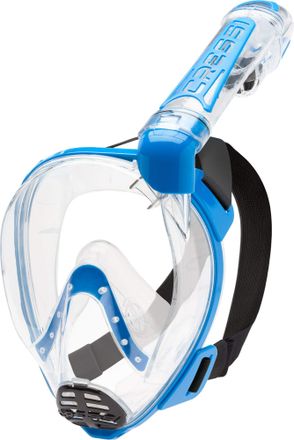 Cressi Duke Dry Full FACE MASK Clear/Blue M/L