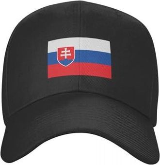 Generic Casquette de baseball avec drapeau de SlovaBaseball r&eacute;glable pour homme et femme Cadeau dext&eacute;rieur