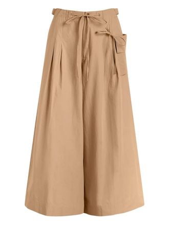 Damson Madder Tatianna Culotte Hose mit Kordelzug - Nude