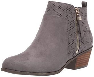 Dr. Scholls Shoes Femme Brianna Bottine, Microfibre Gris fonc&eacute;, 40.5 EU
